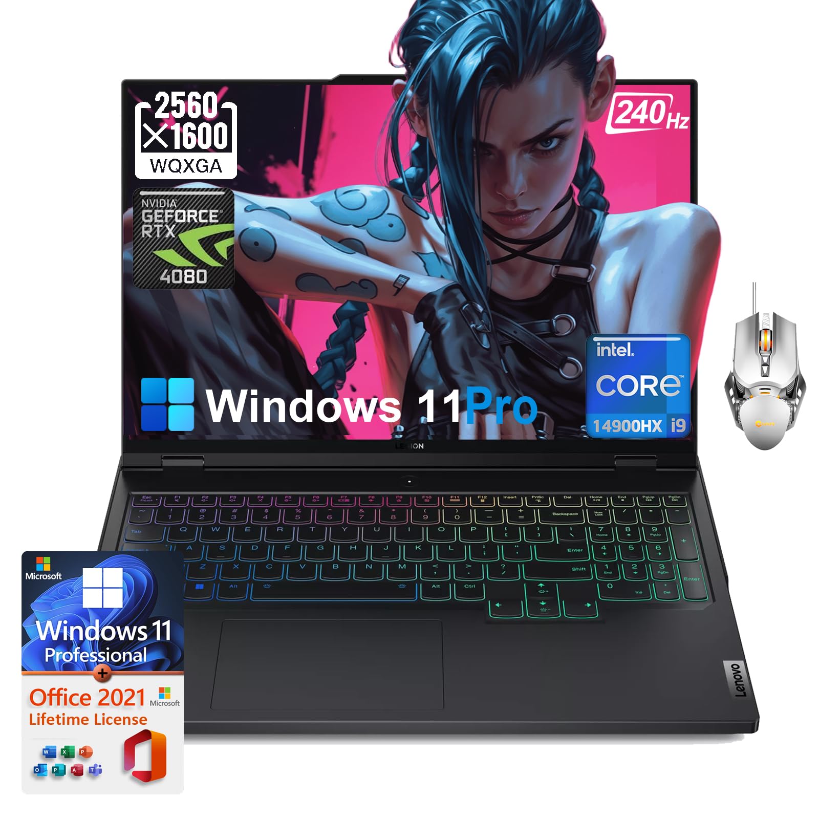 Amazon.com: Lenovo Legion Pro 7i Gen 9 Gaming Laptop - Intel 24-Core i9-14900HX, NVIDIA GeForce ...