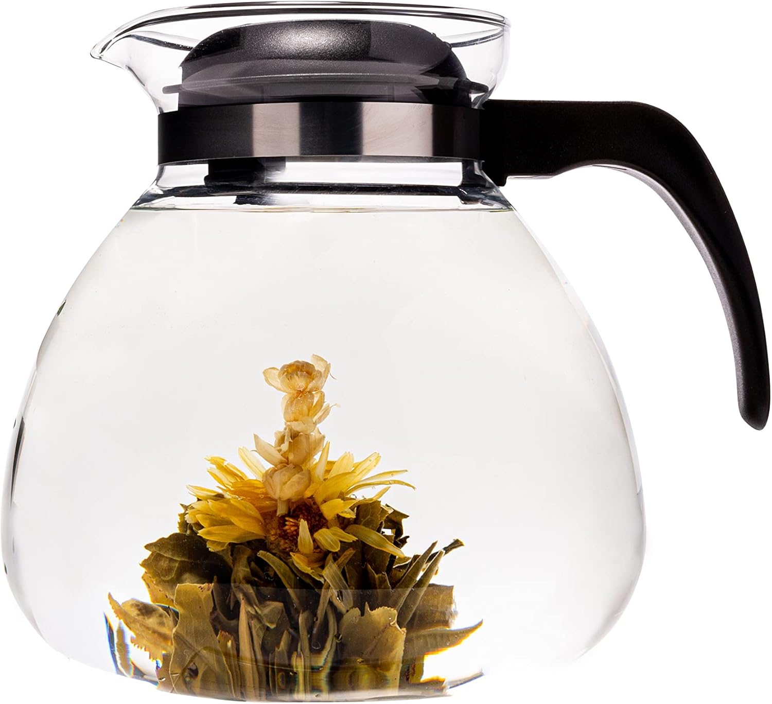Amazon.com | Simax Glassware 2.5 Quart Glass Teapot | Short Spout, Stay ...