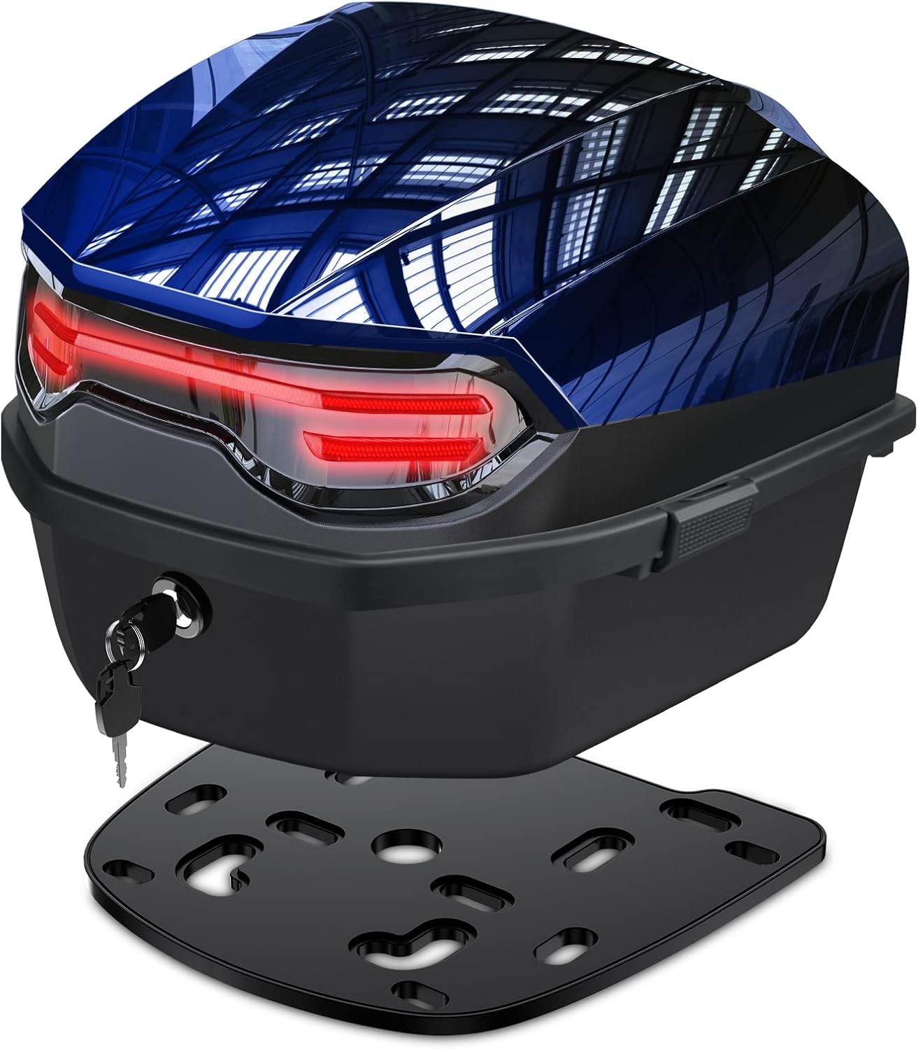 Amazon.com: LESANM 35L Motorcycle Top Case, Motorcycle Daily Tail Box ...