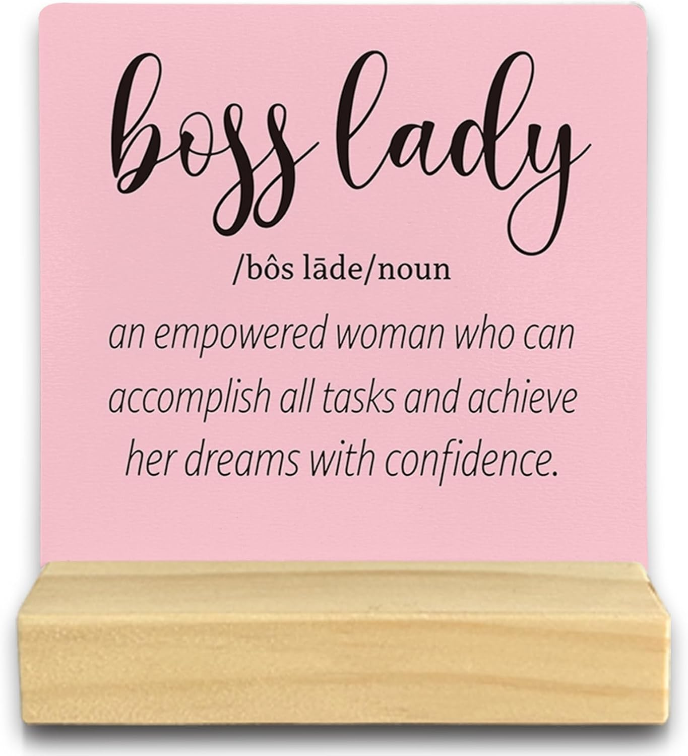 Amazon.com: QASHWEY Boss Lady Gifts for Women Desk Decor, Boss Lady ...