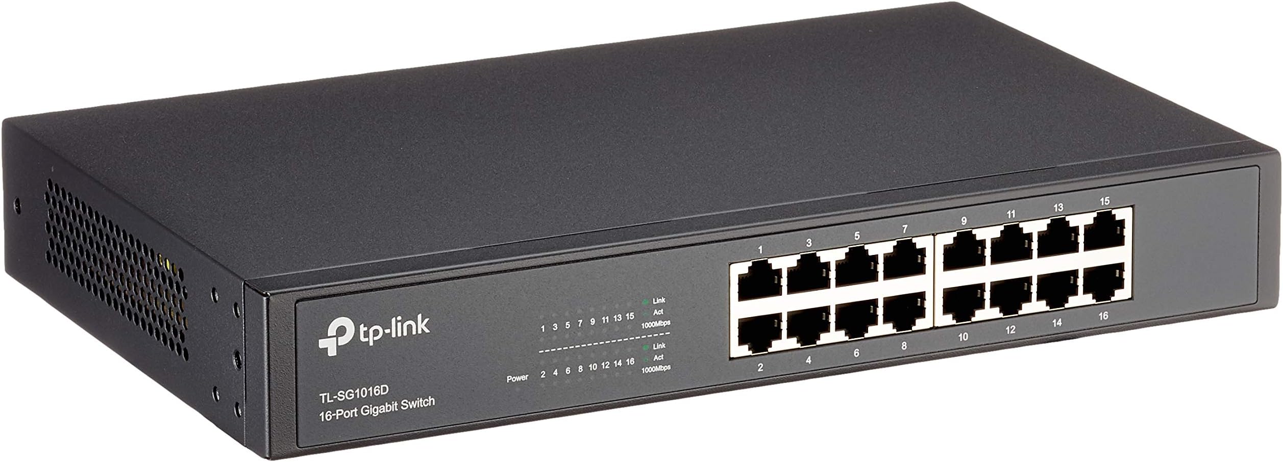 DIGITUS Gigabit Ethernet Netzwerk-Switch - 10 Zoll - 16 Ports ...