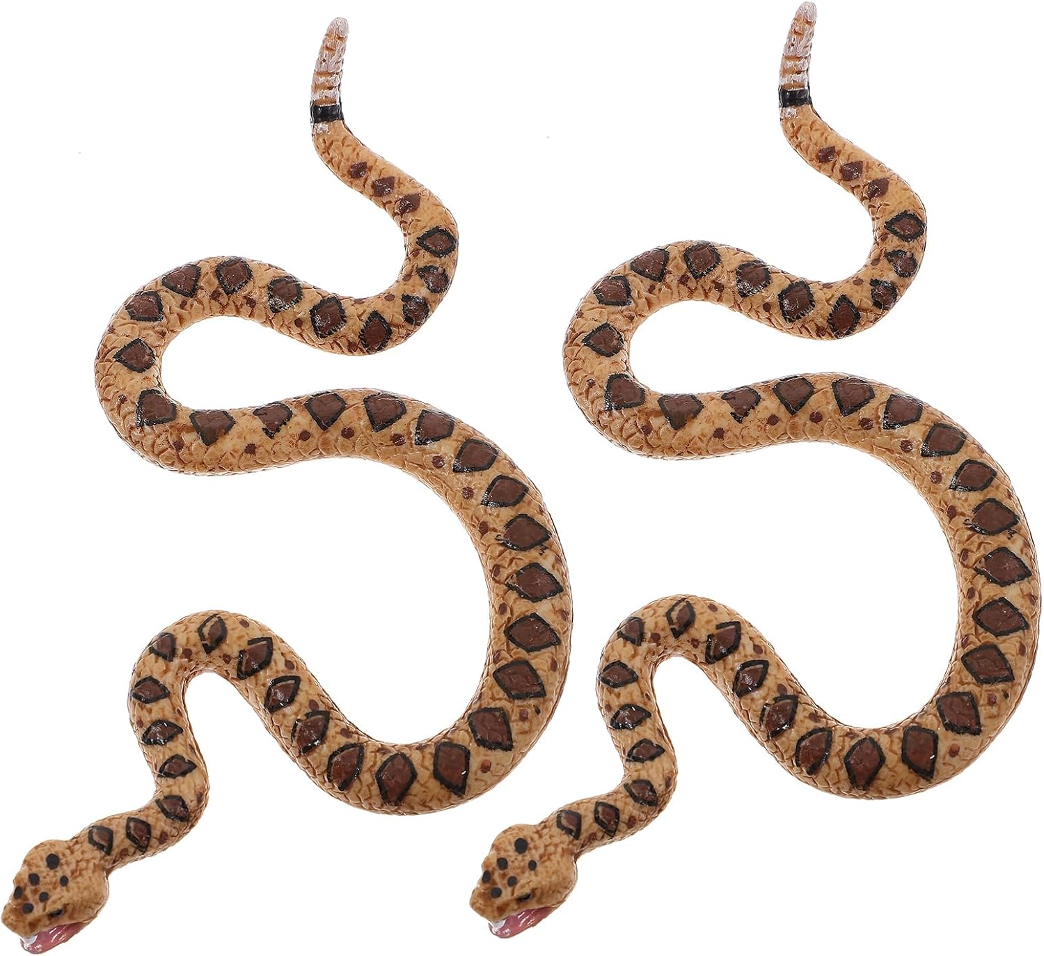 Amazon.com: Ipetboom Fake Snake, 2pcs Realistic Plastic Snakes Pranks ...