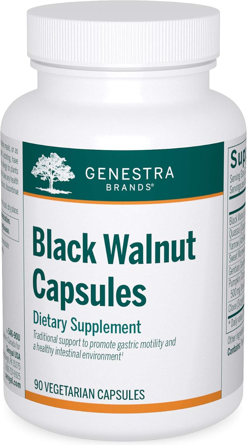 Amazon.com: Genestra Brands Black Walnut Capsules | Herbal Formula to ...