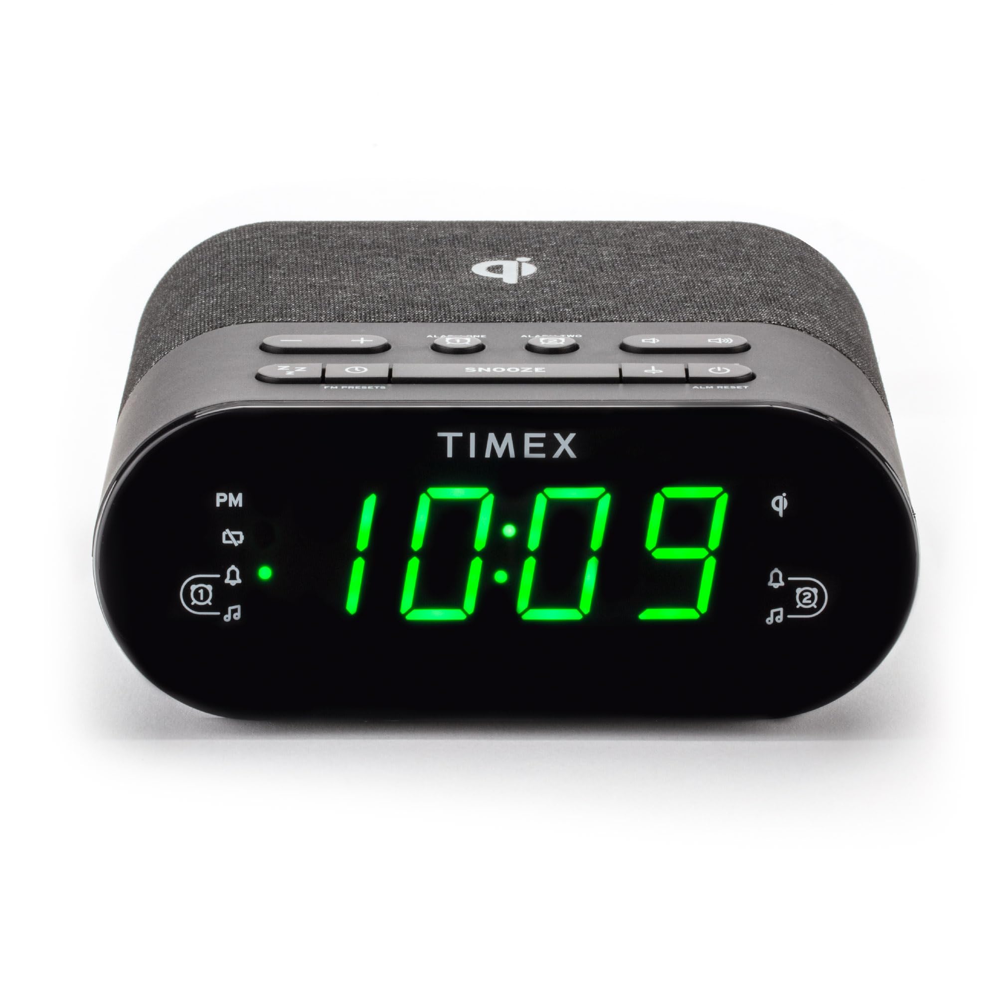 Amazon.com: Timex Wireless Charging Alarm Clock Radio with USB Charging ...