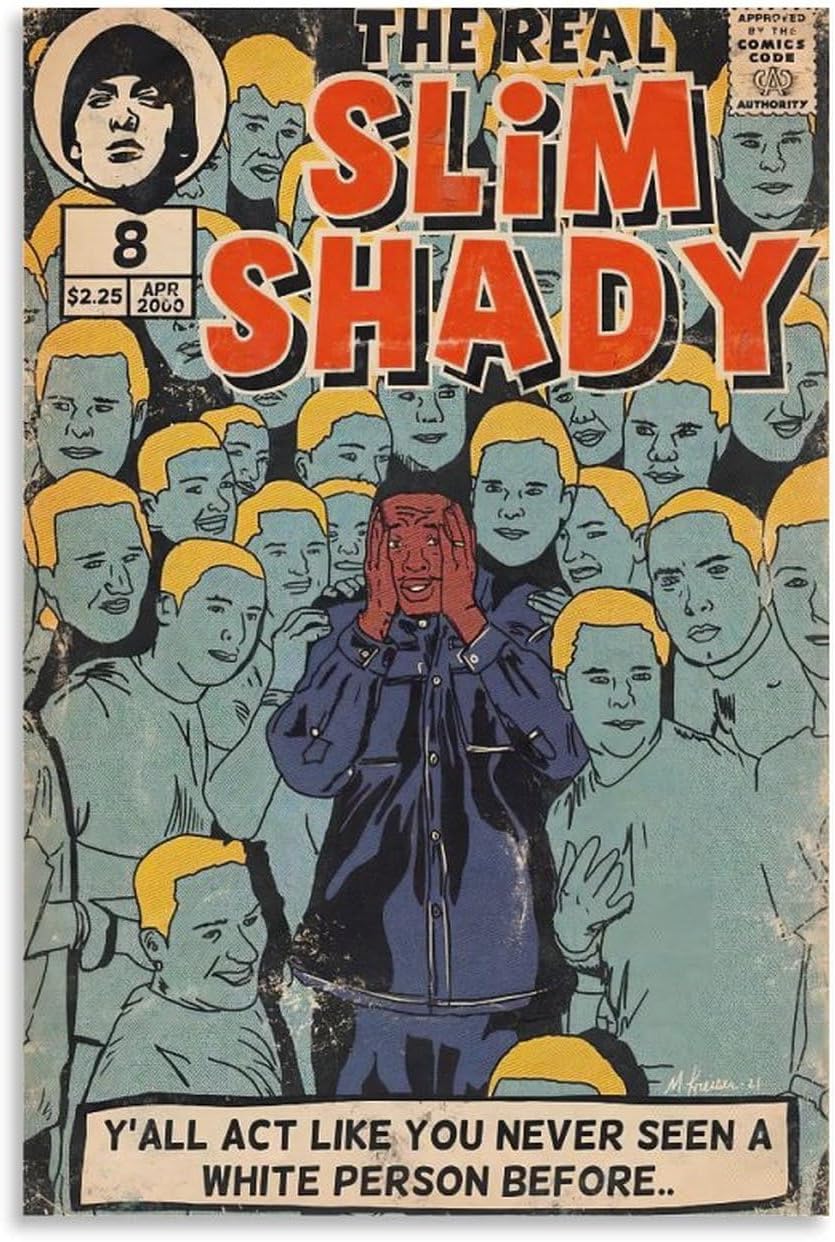 Amazon.com: Generic Poster Rapper Music Cartoon-edit Poster For Bedroom ...