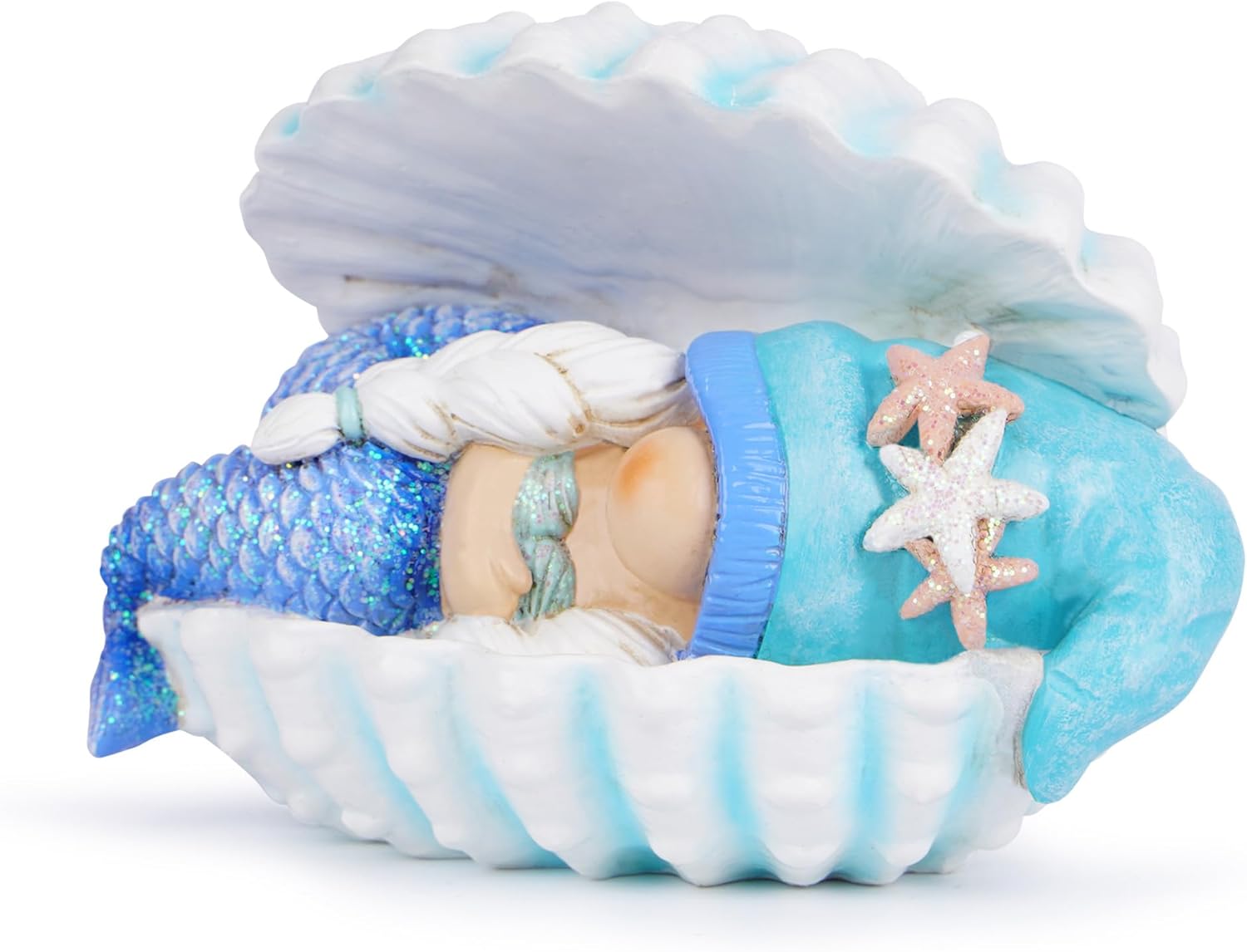 Amazon.com: Hodao Summer Gnomes Decor Sea Shell Gnome Decoration ...