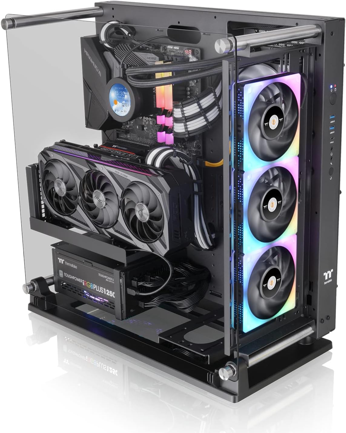Thermaltake Tt Core P3 TG Pro Black | Open Frame Chassis: Amazon.de ...