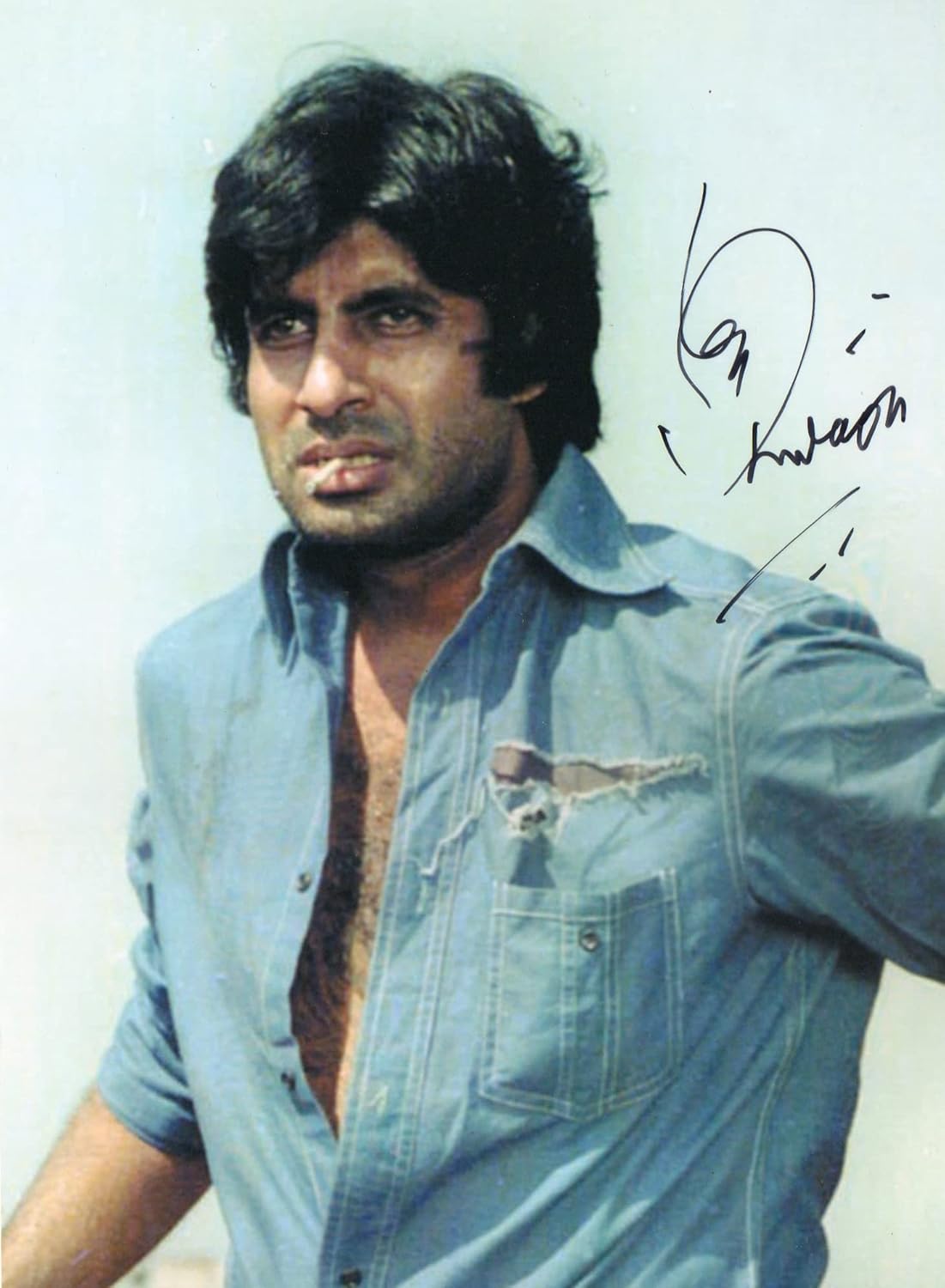 Original Autographed Photo of Indian Actor Amitabh Bachchan : Amitabh ...