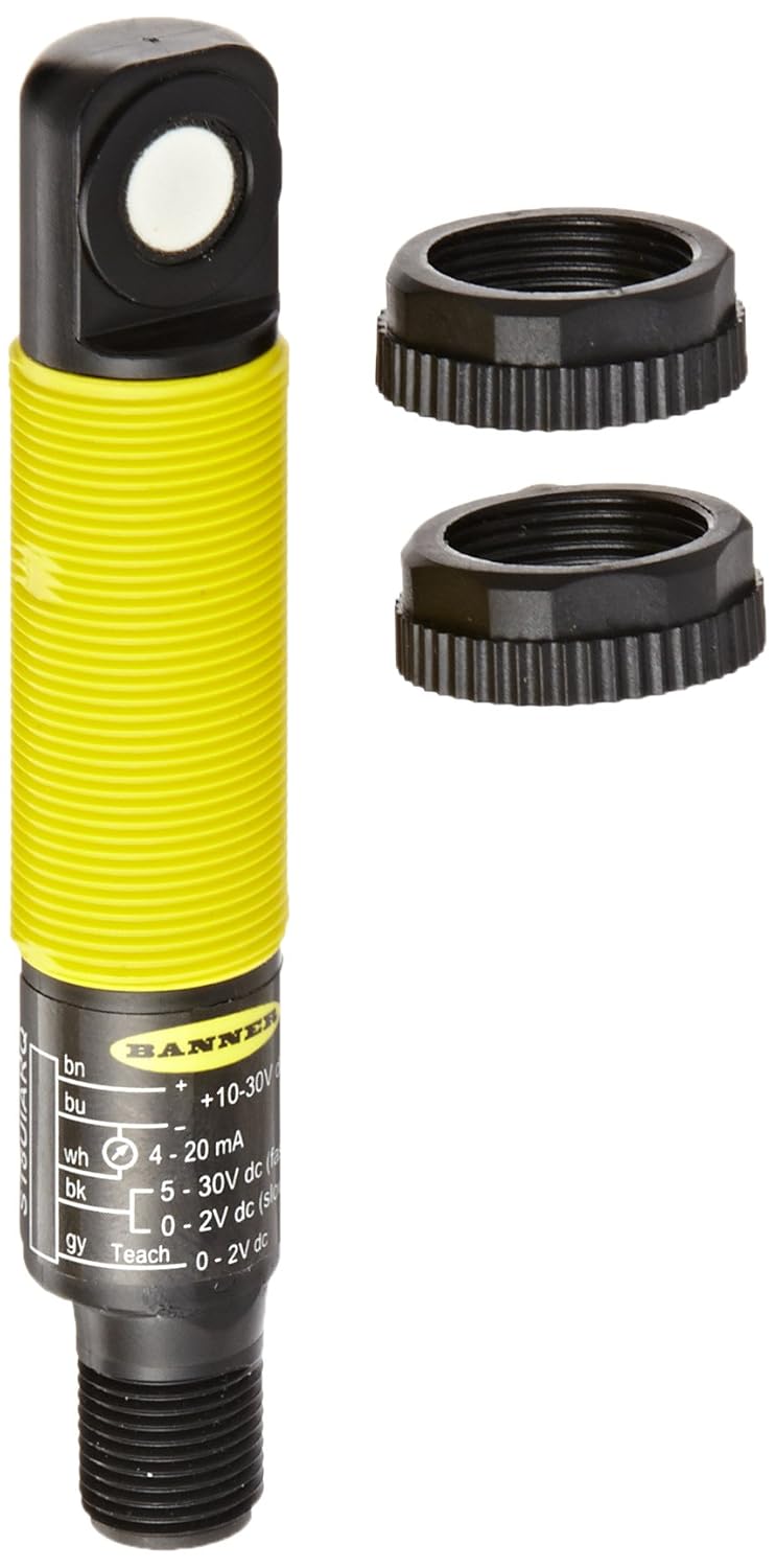 Amazon.com: Banner S18UIARQ 18mm Barrel Ultrasonic Sensor, Right Angle ...