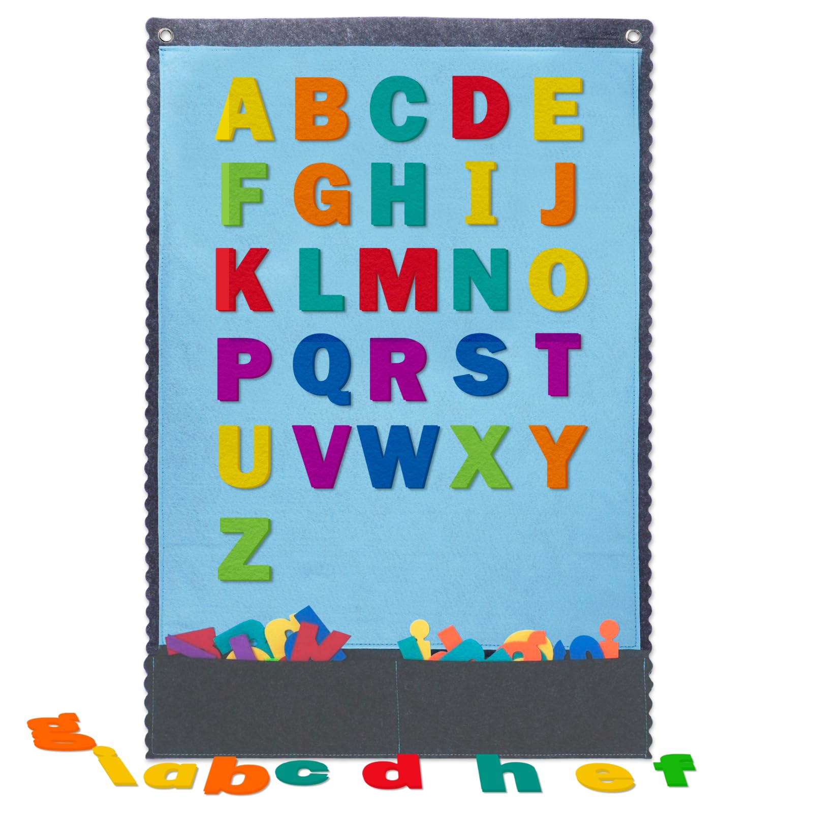 Amazon.com: CHEFAN Felt Board with 104 Felt Letters for Toddlers Large ...