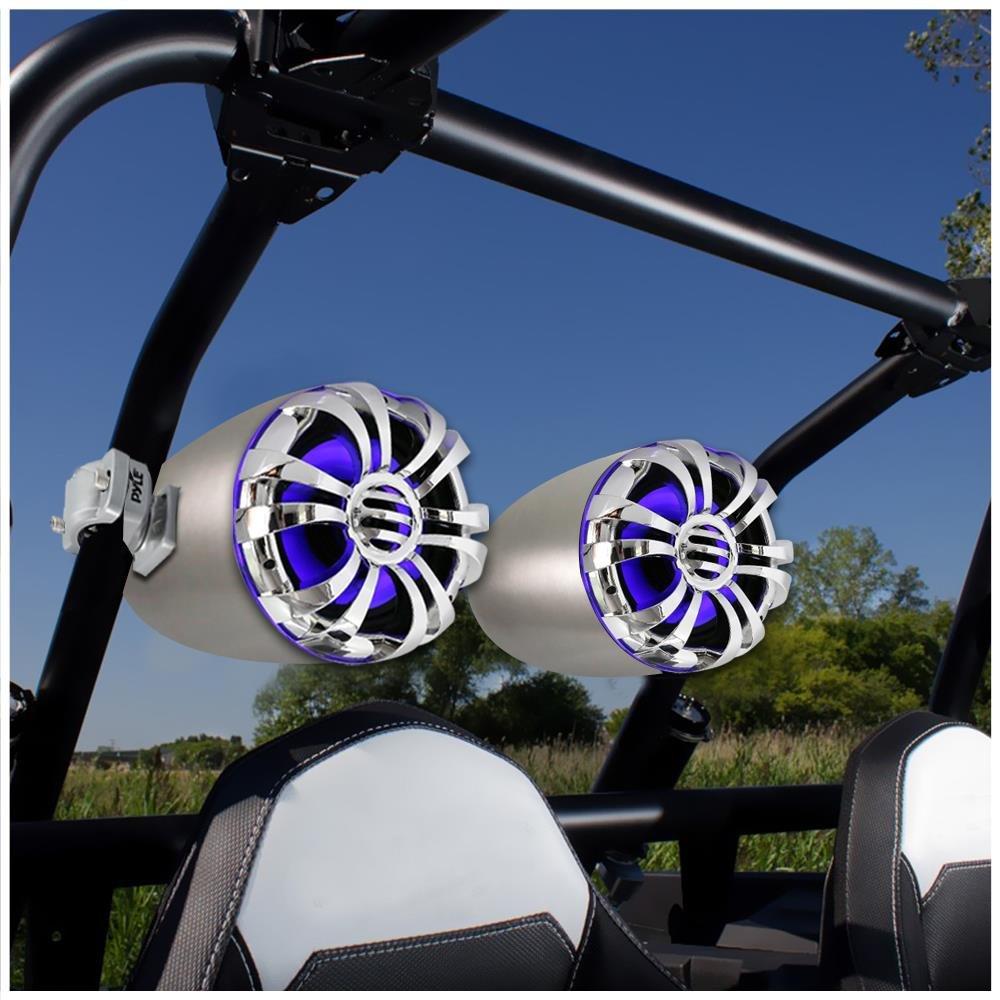 Pyle Marine Speakers - 5.25 Inch Waterproof IP44 Rated Wakeboard Tower and Weather Resistant ...