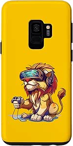 Amazon.com: Galaxy S9 Gaming Animals- Lion Playing Console Video Games ...