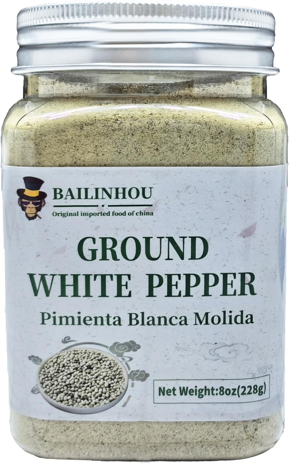 Amazon.com : Spicy World White Pepper Powder 3.5 Ounce Bag | Finely ...