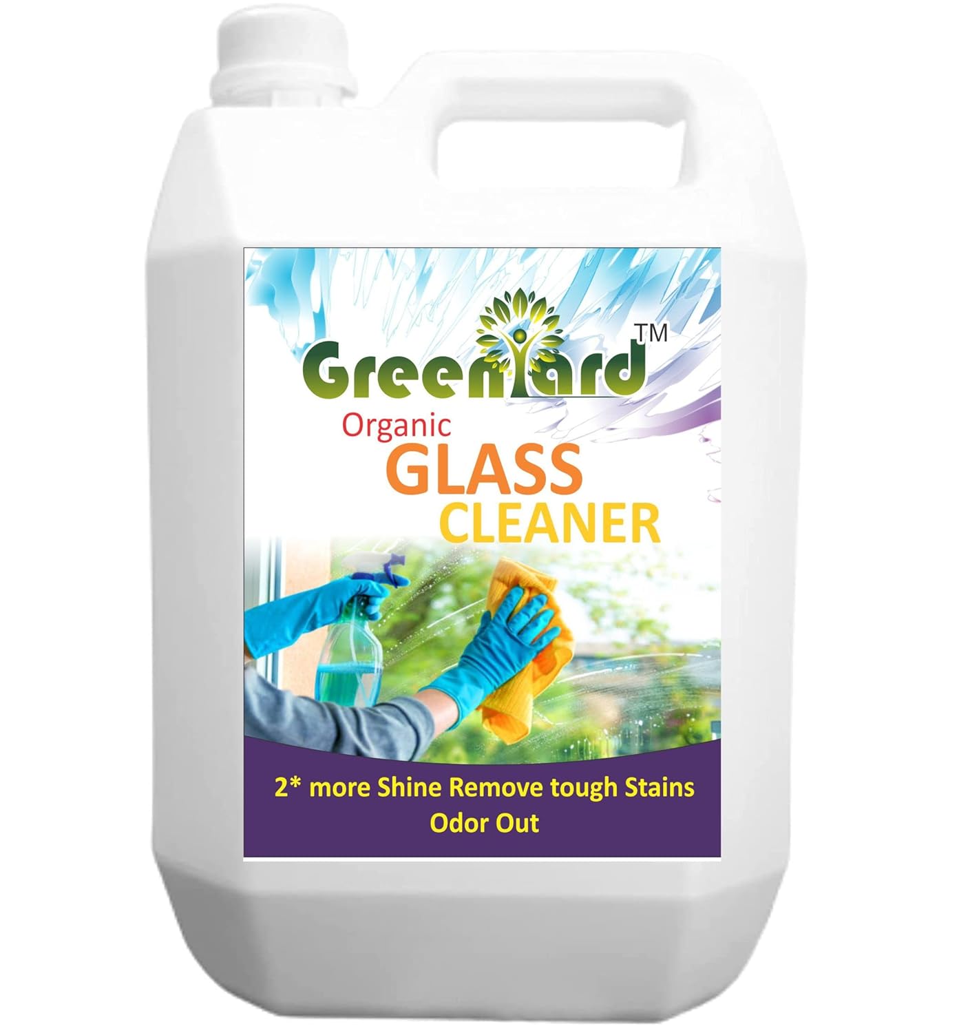 Organic Glass Cleaner 5 Ltr | Natural & Organic Glass Cleaner Multi ...