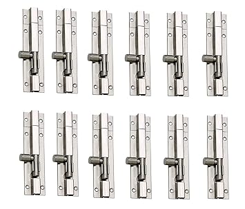 Craftbin Stainless Steel Tower Bolt 4 inch/CHitkani for Door/Push to ...