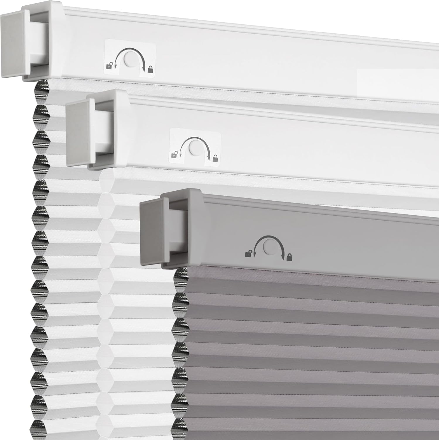 Amazon.com: Grandekor No Drill No Tools Cordless Cellular Shades,20" W ...