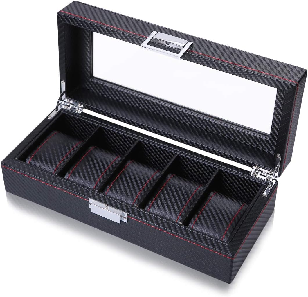 Amazon.co.jp: Baskiss Wooden Watch Case Watch Storage Box Collection ...