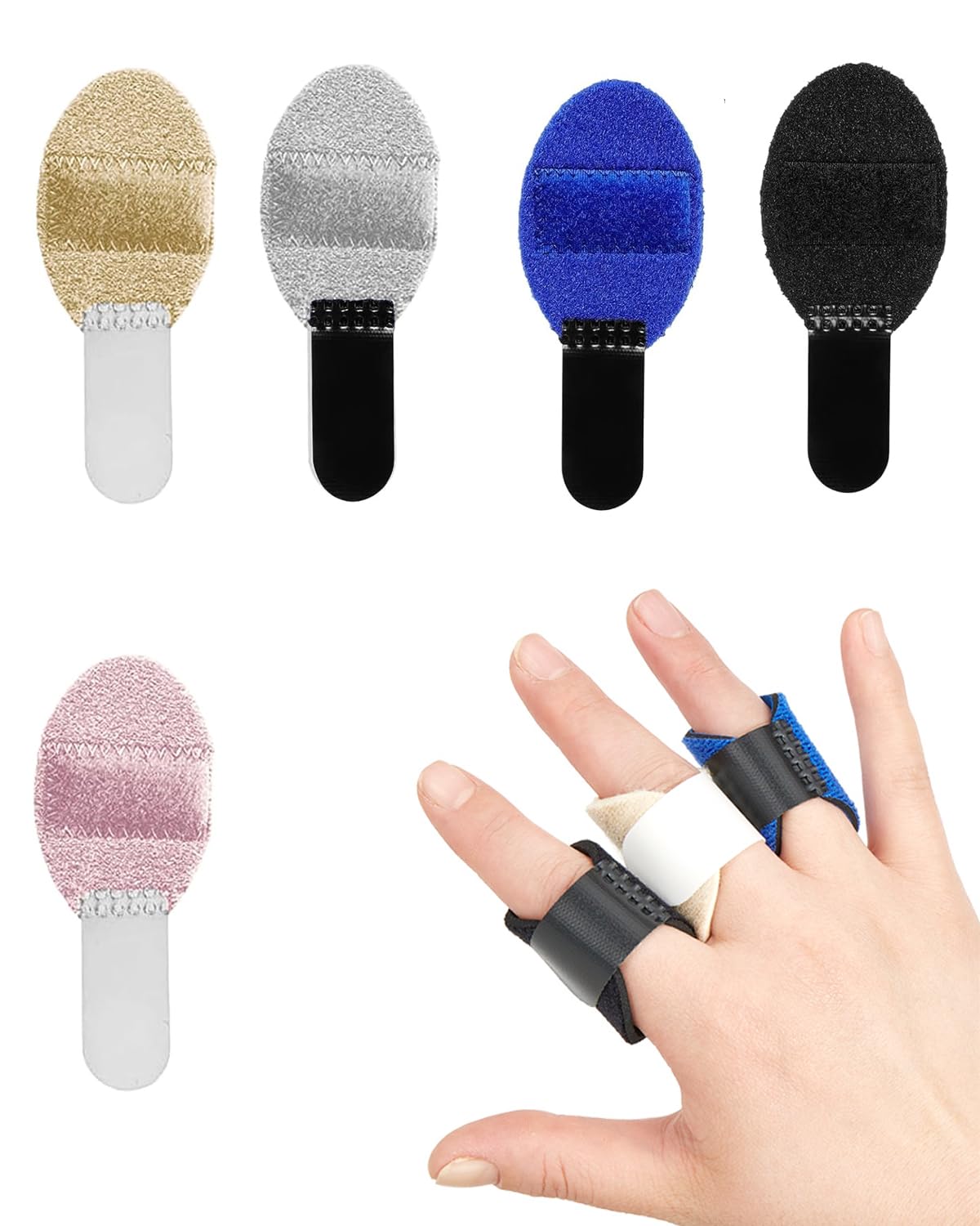 Zeayebsr 5 Stück Fingerschiene,Fingerbandage Stacksche Schiene Splint ...