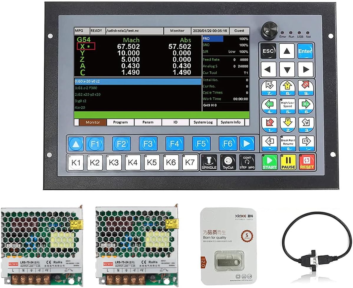 Amazon.com : CNCTOPBAOS 4 Axis CNC Motion Offline Controller DDCS ...