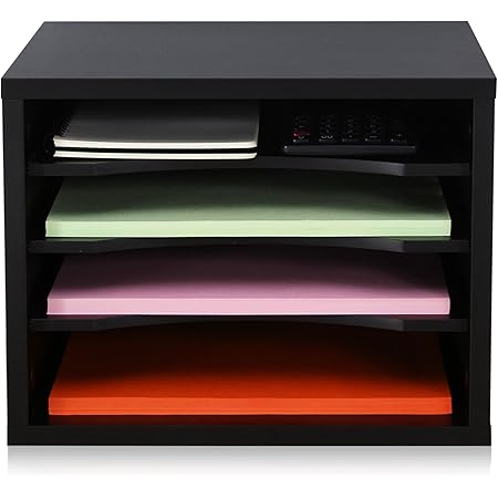 Amazon.com: eMerit Wood Desktop Organizer Paper Storage Letter Tray ...