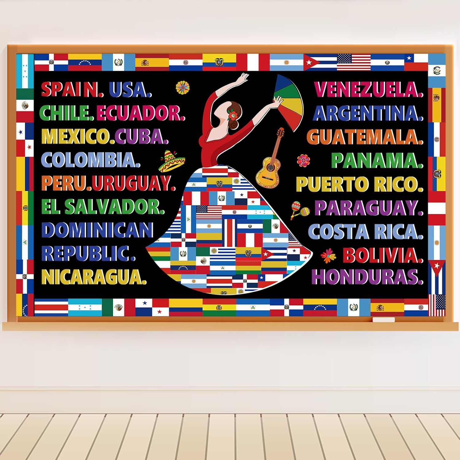 Amazon.com : Containlol Hispanic Heritage Month Bulletin Board ...