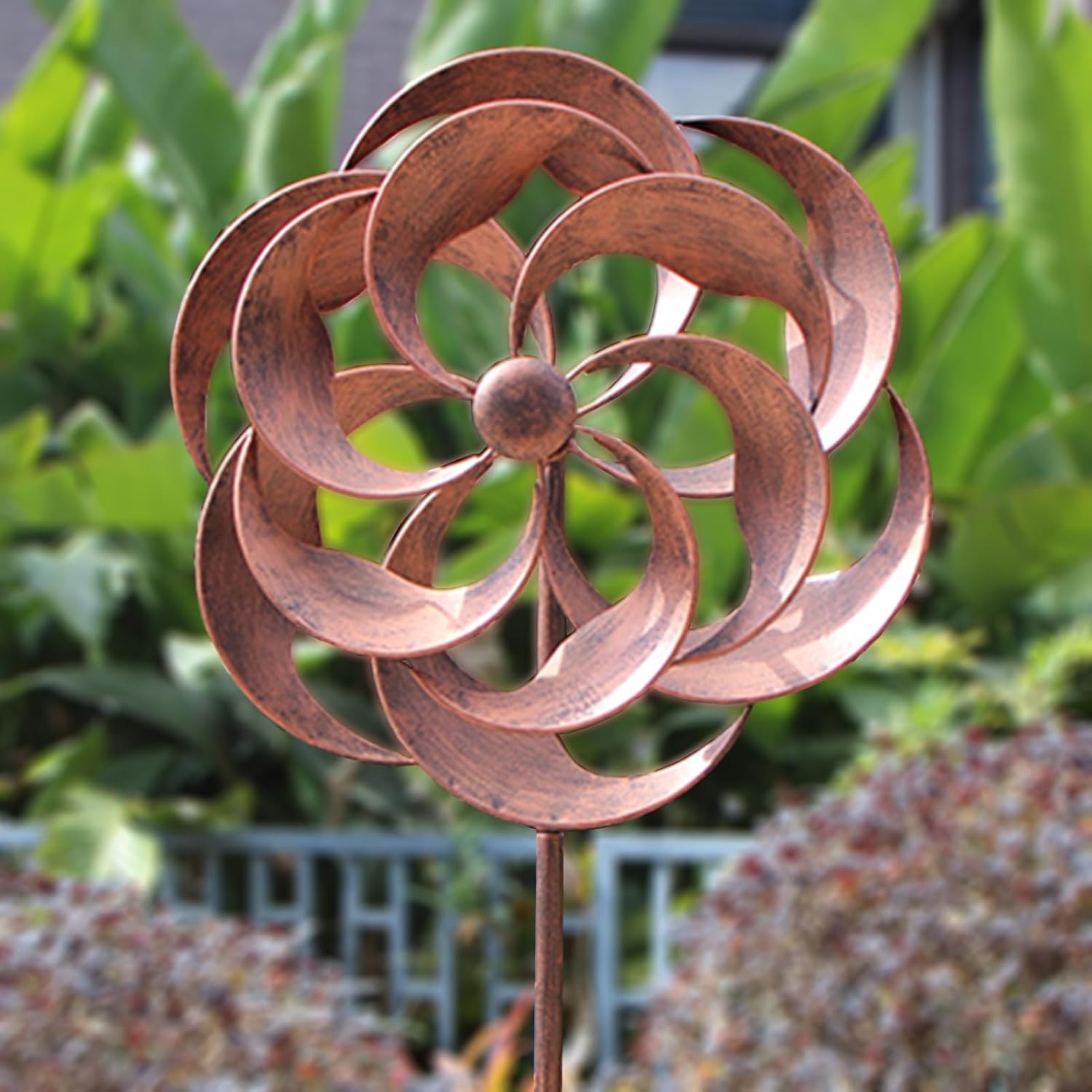 Amazon.com: LERFUGI 360 Degrees Metal Swivel Classical Wind Spinner ...