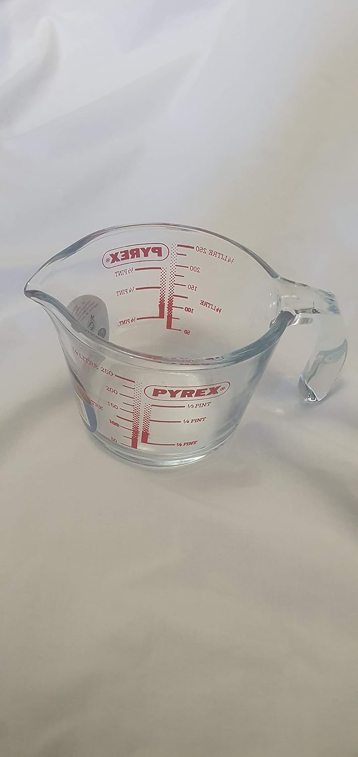 Pyrex Classic Glass Measuring Jug High Heat Resistance 0.25 Litre ...