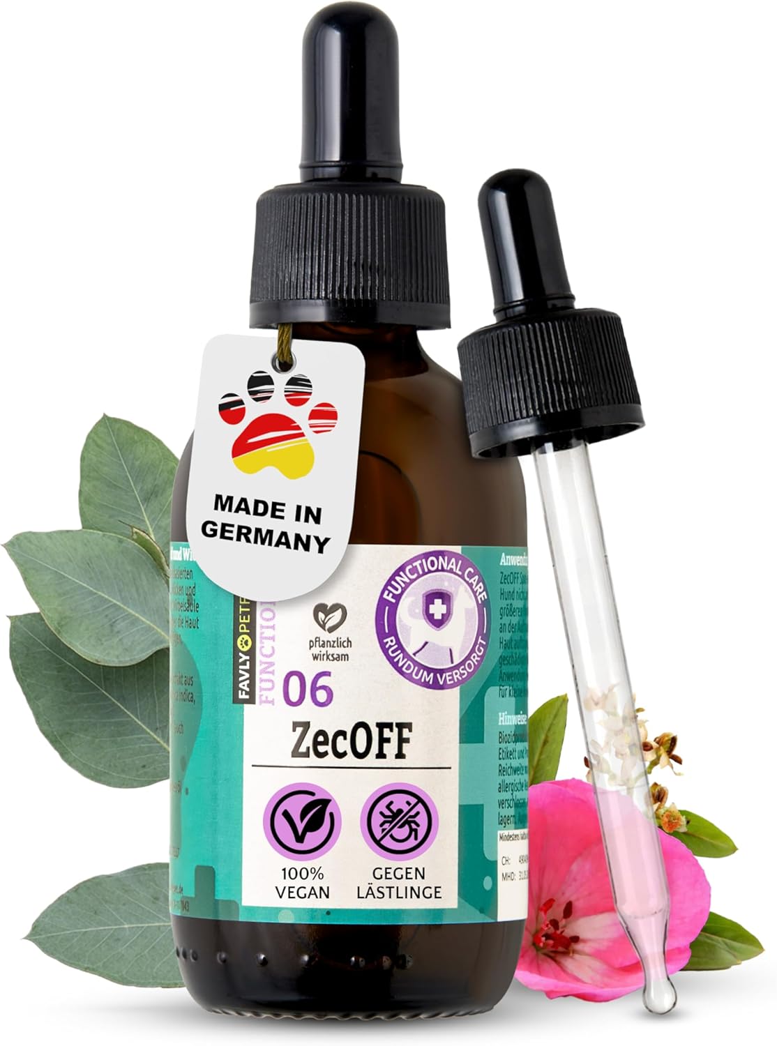 FAVLY – ZecOFF Zeckenschutz 50ml für Hunde ab 2kg – Spot-On gegen ...