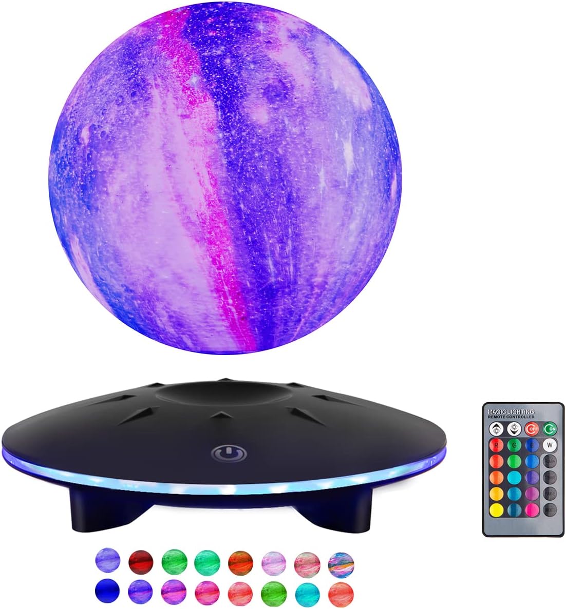 Amazon.com: VGAzer Levitating Moon Lamp Floating and Spinning in Air ...