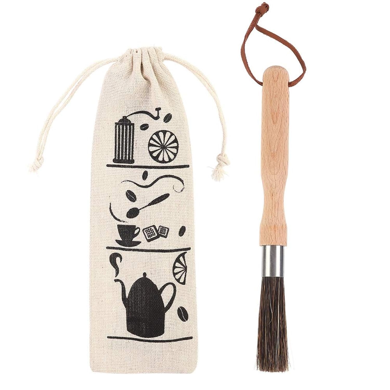 Amazon.com: Coffee Grinder Cleaning Brush, Heavy Wood Handle & Natural ...