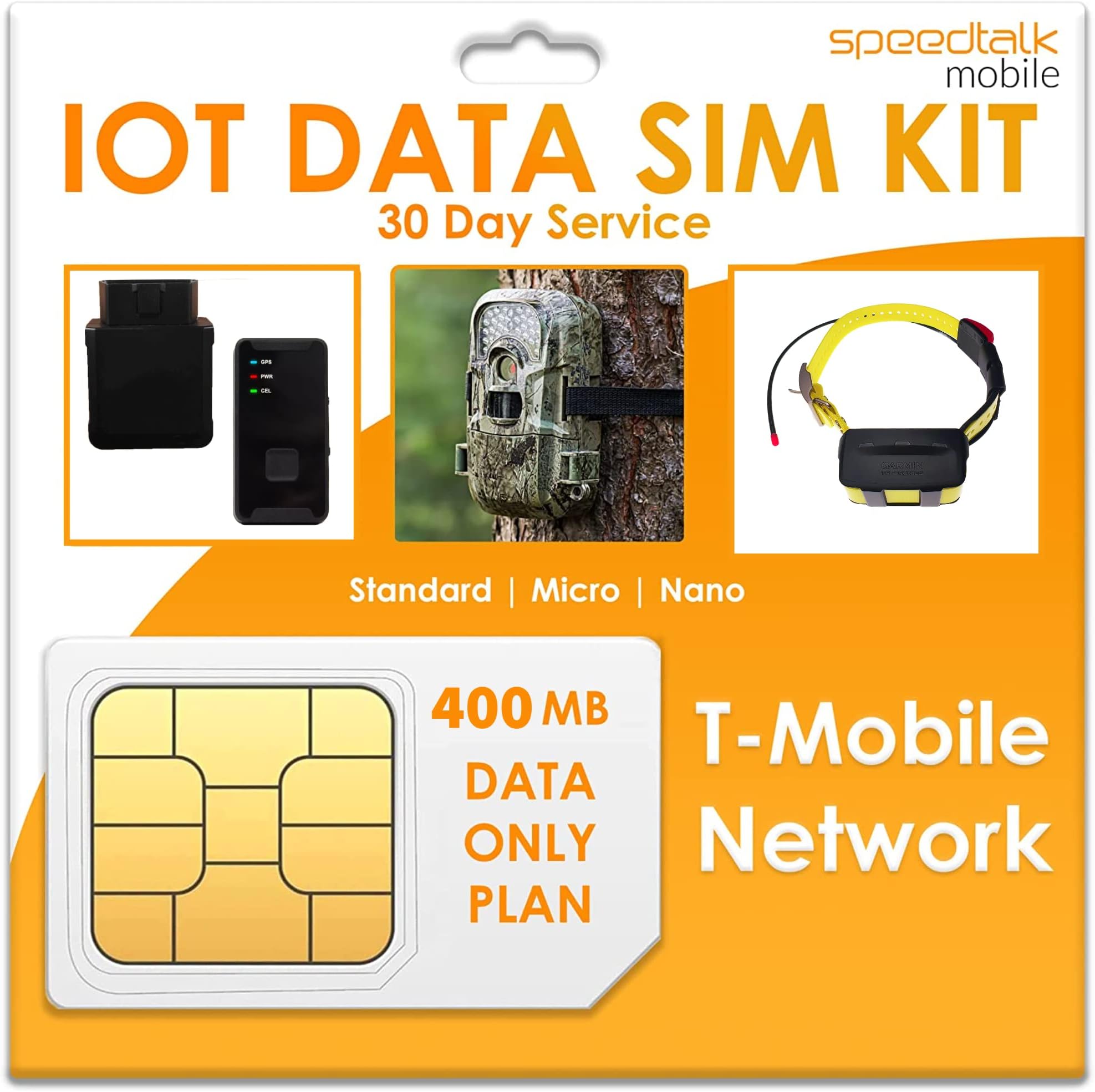 Amazon.com: SpeedTalk Mobile Data Only SIM Card Kit - 400MB 4G LTE WiFi ...