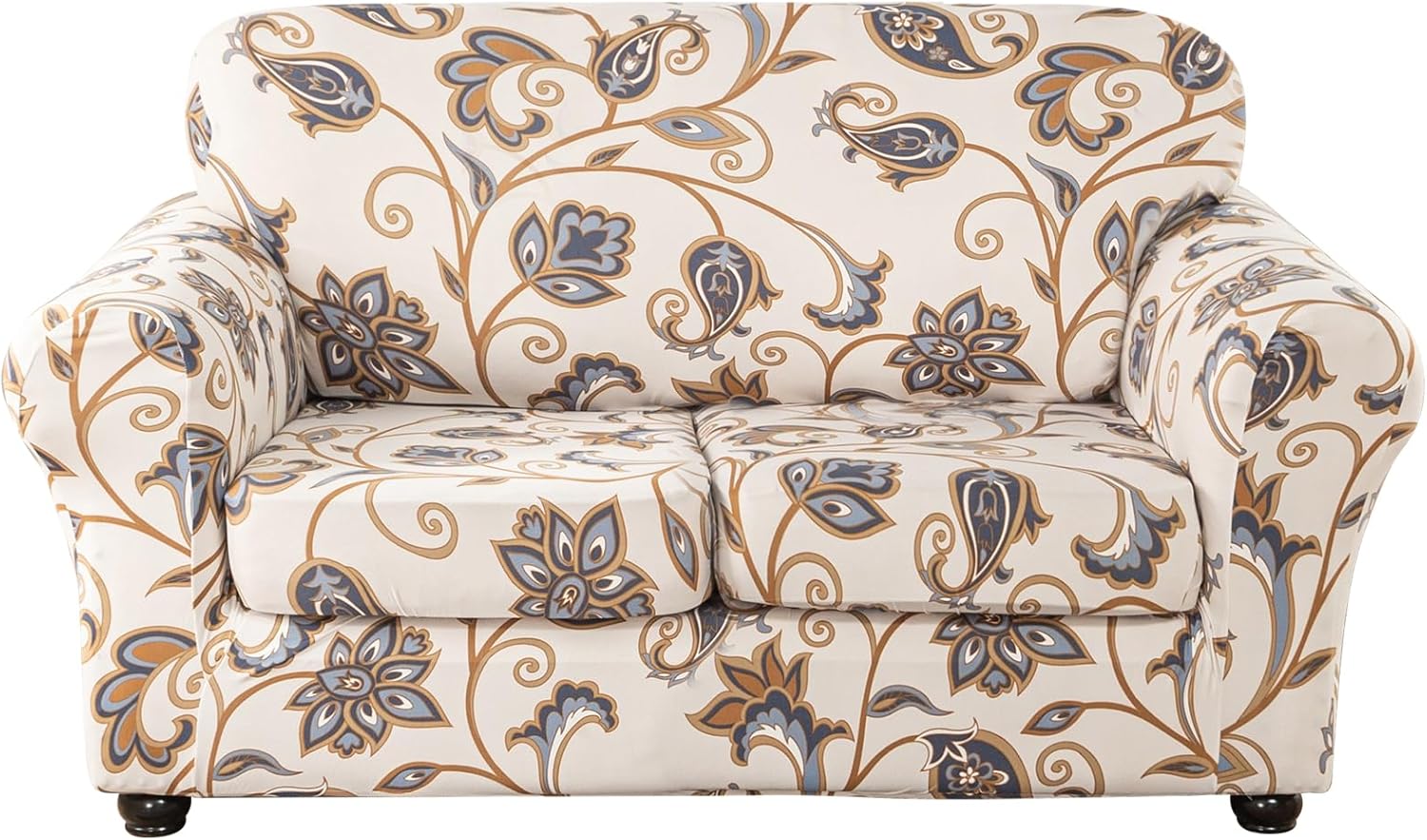 Amazon.com: Lamberia Printed Sofa Cover for 2 Cushion Couch High ...