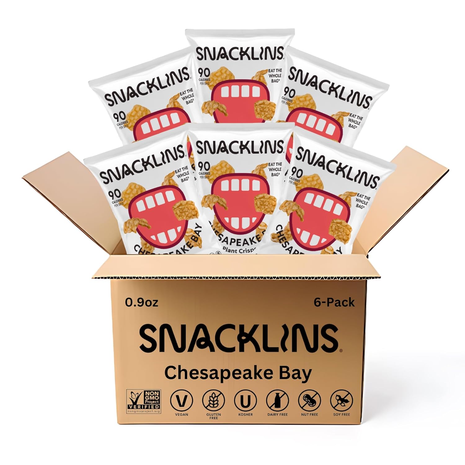 Amazon.com: SNACKLINS Plant Based Crisps CHESAPEAKE BAY - Gluten Free ...