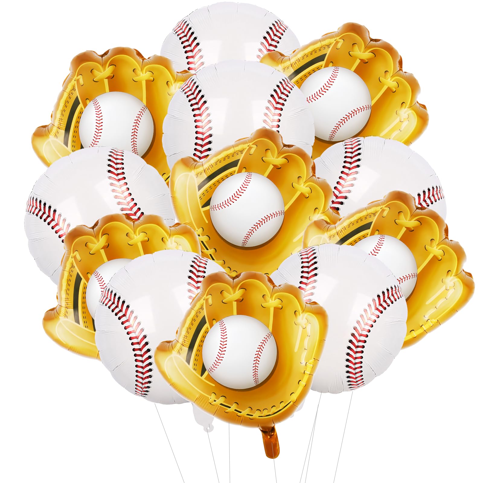 Amazon.com: 12 Pieces Large Baseball Balloons Set - 6 Pieces 18 Inches ...