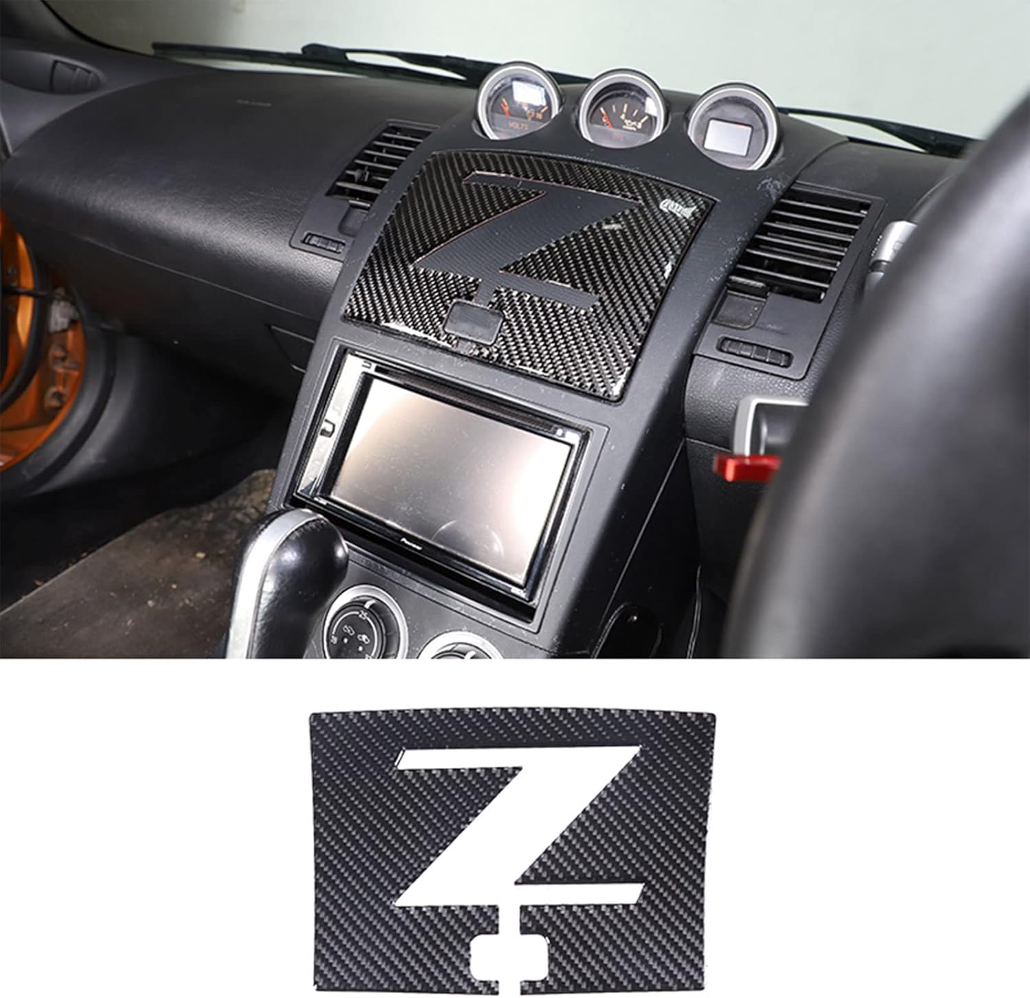 Amazon.com: Daeiclru Soft Carbon Fiber Center Console Navigation Panel ...