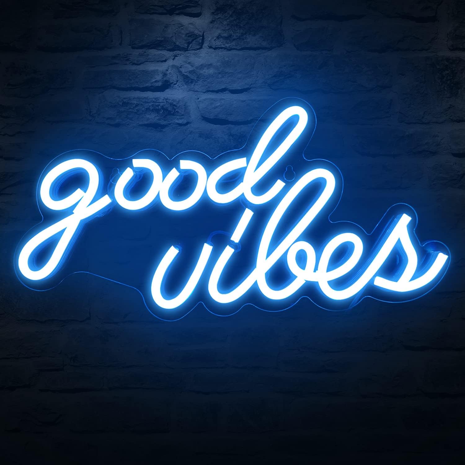 Good Vibes Neon Sign for Bedroom Wall Decor，Powered by USB Neon Light ...