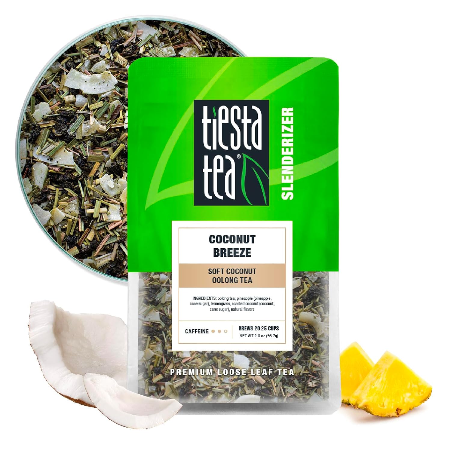 Amazon.com : Tiesta Tea - Coconut Breeze, Loose Leaf, Soft Coconut ...