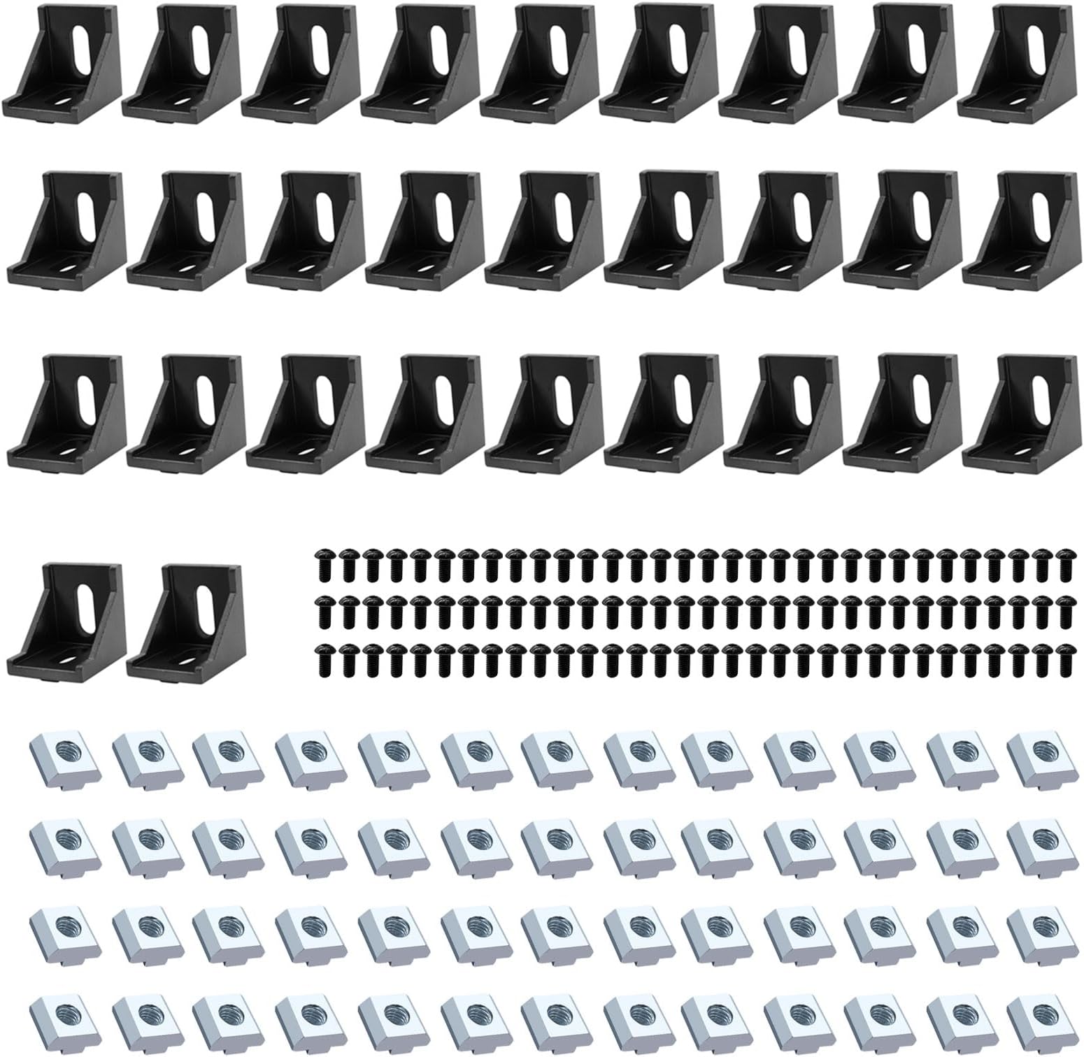 Amazon.com: SeekLiny 26pcs 2020 Aluminum Extrusion Corner Bracket ...