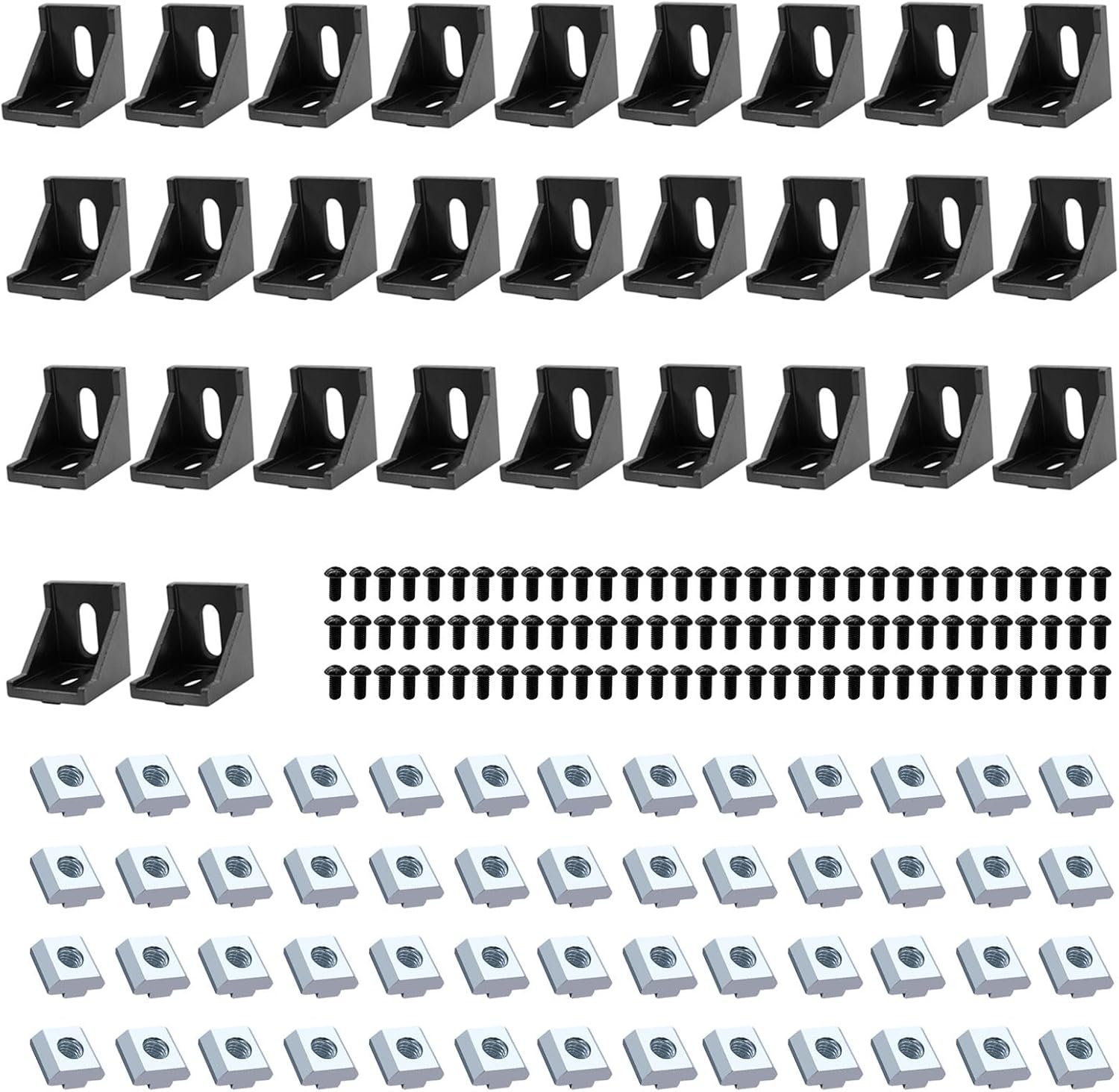 Amazon.com: SeekLiny 26pcs 4040 Aluminum Extrusion Corner Angel Bracket ...