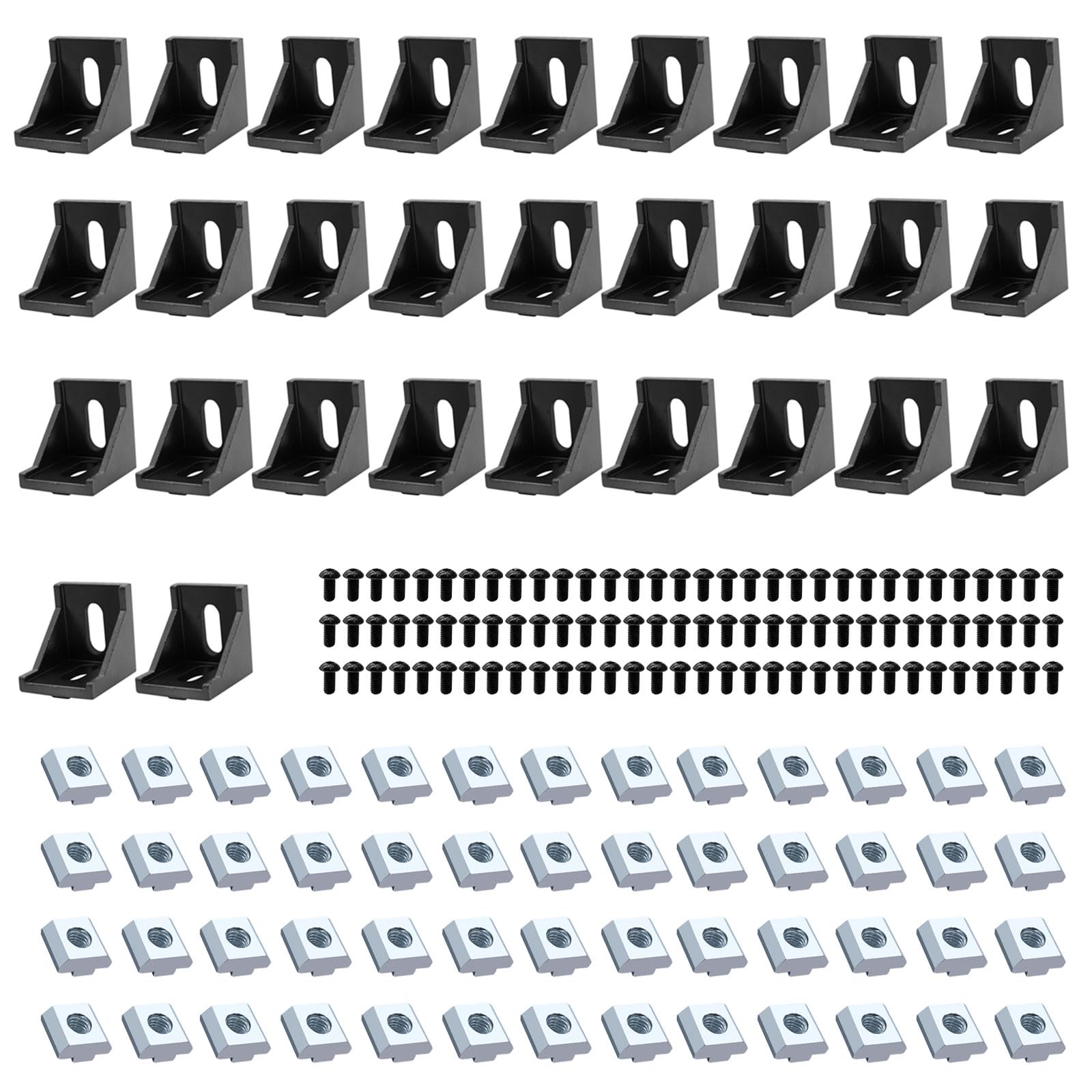 Amazon.com: SeekLiny 26pcs 4040 Aluminum Extrusion Corner Angel Bracket ...