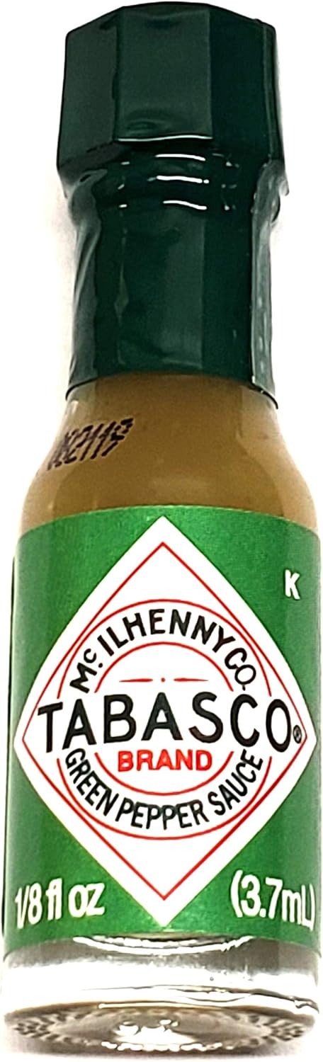 Mini Tabasco Green Jalapeno Pepper Sauce Bottles 1/8 Oz. - Pack of 10 ...