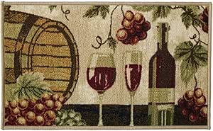 Amazon.com: Kashi Home Kitchen Rug, Printed Area Rug, Durable Floor ...