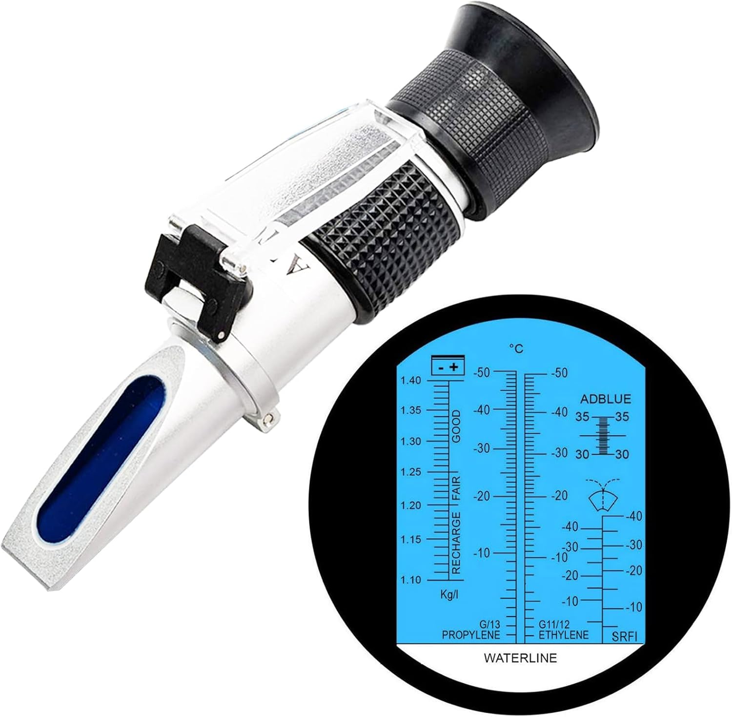 Antifreeze Refractometer 4-in-1 Antifreeze Tester Coolant Refractometer ...