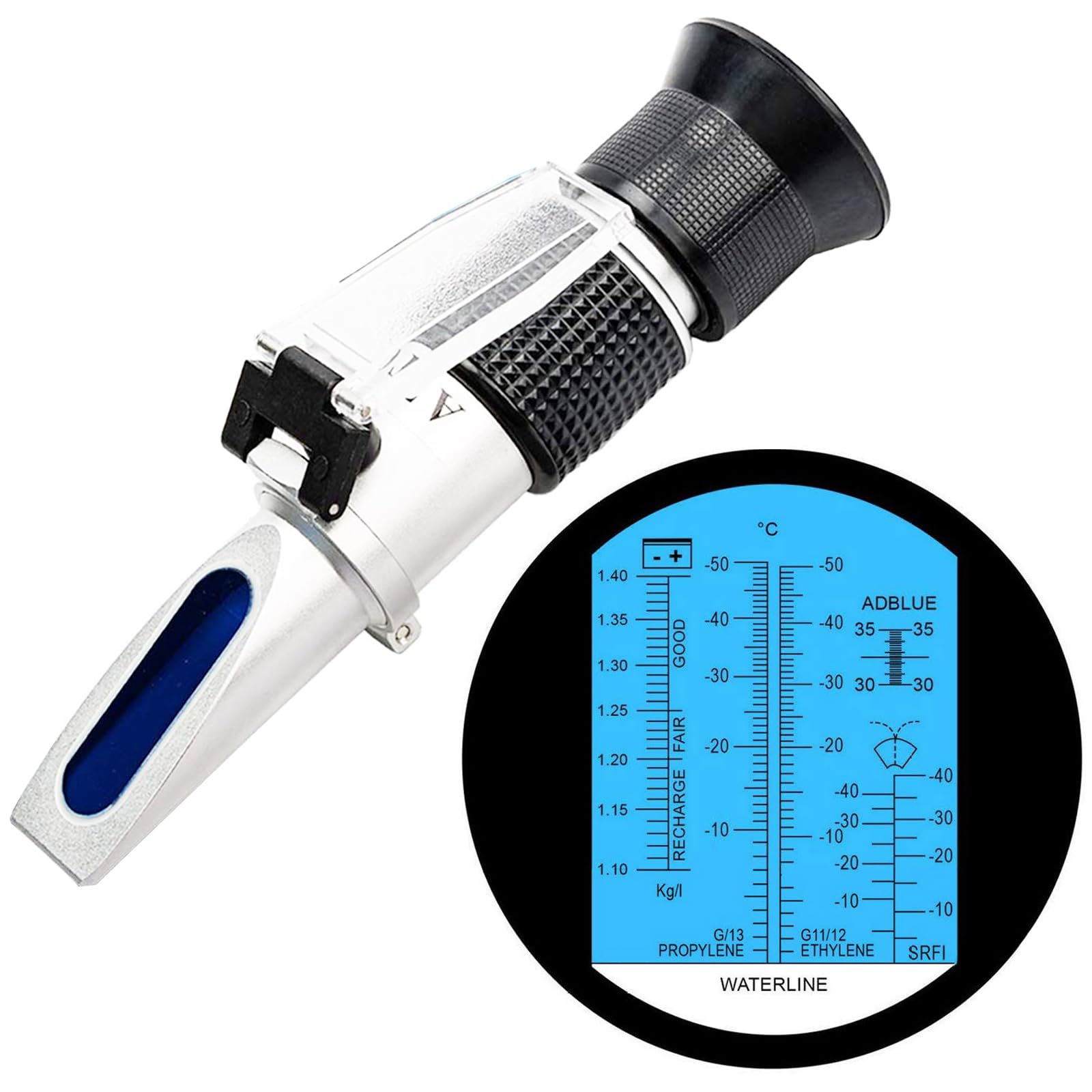 Antifreeze Refractometer 4-in-1 Antifreeze Tester Coolant Refractometer ...