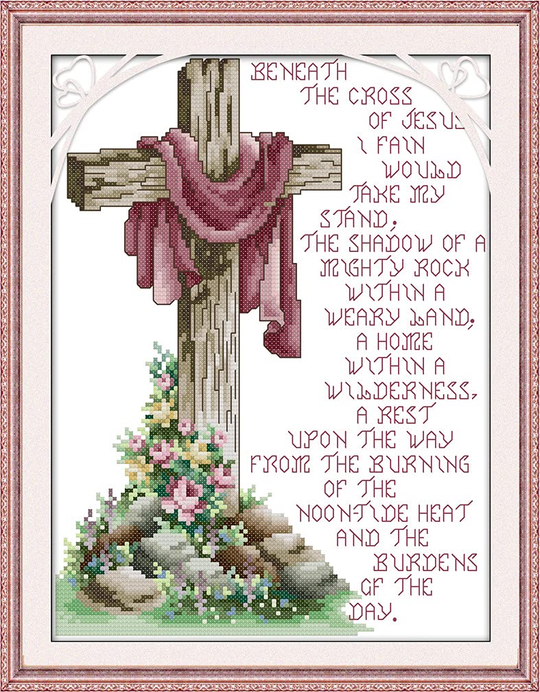 Jesus Crucified Cross Stitch Crucifixion Craft: Cross Stitch And