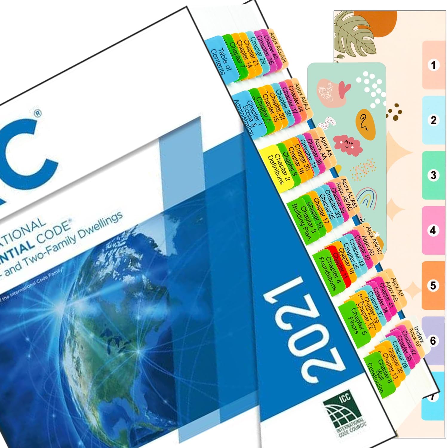 Amazon.com : Index Tabs for International Residential Code 2021, 72 ...