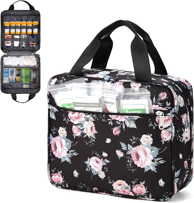 Amazon.com: Medicine Travel Pill Bottle Organizer Med Manager Medical ...