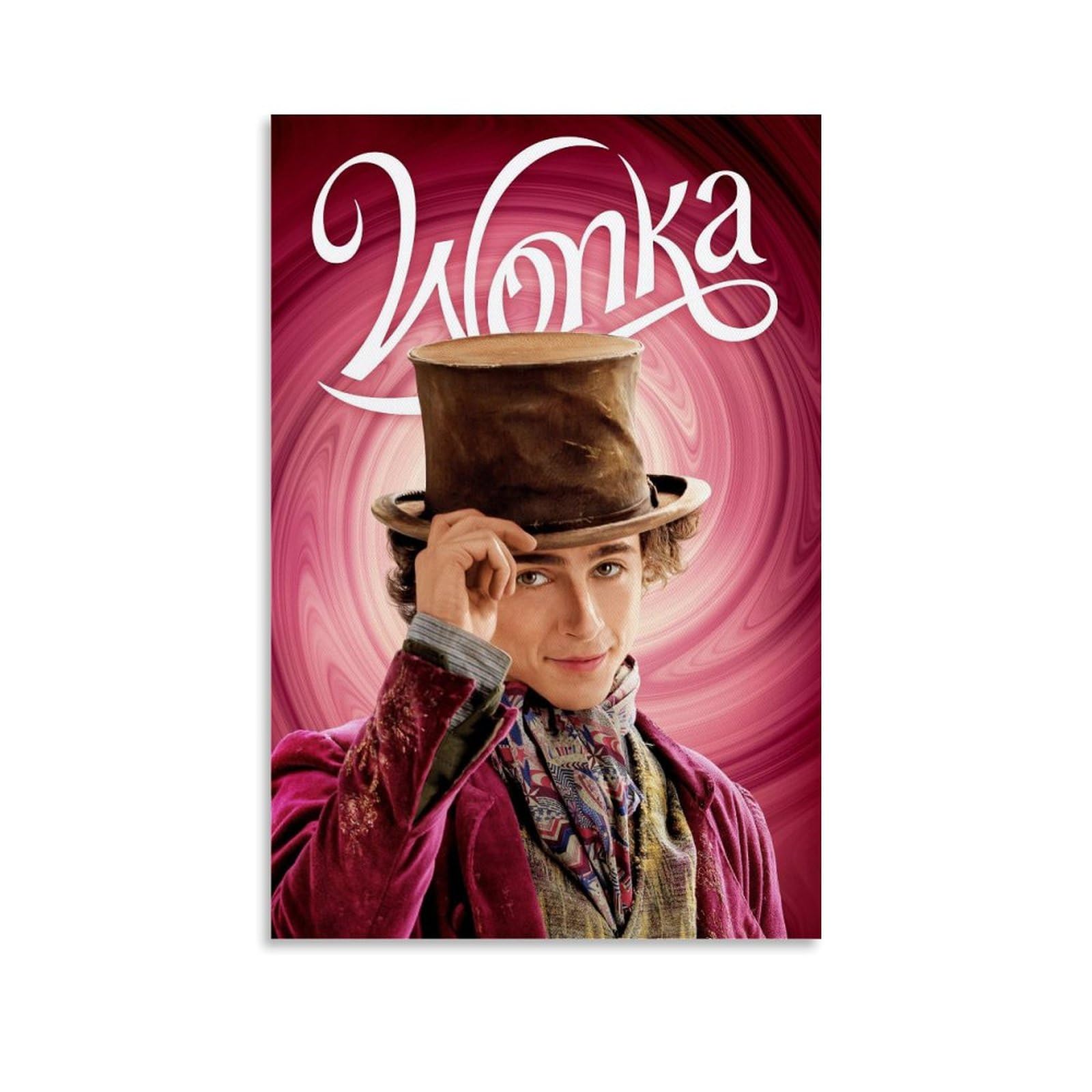 Amazon.com: niron 2023 Wonka Movie Poster Canvas Art Poster And Wall ...