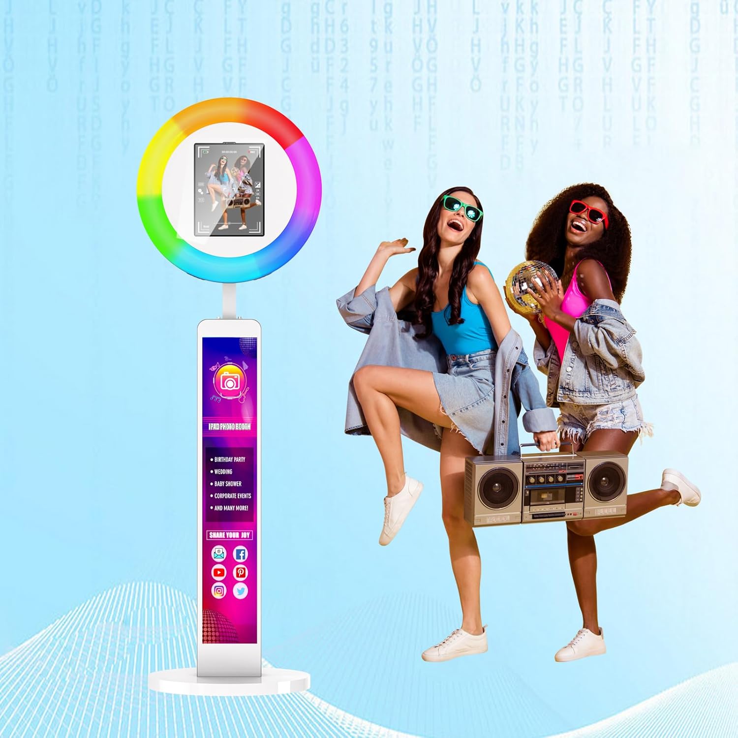 Amazon.com : Portable Photo Booth Machine Compatible with Ipad 10.2 ...