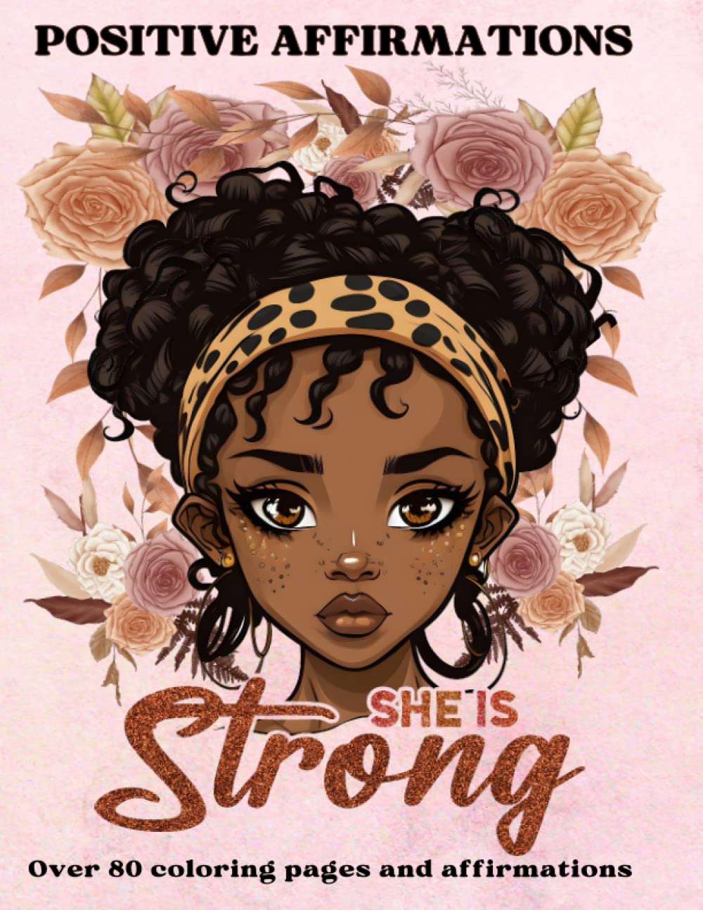 Coloring Book with Positive Affirmations, black girl coloring books for ...